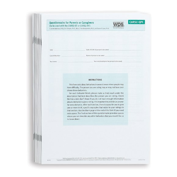 (CARS®2) Childhood Autism Rating Scale, Second Edition