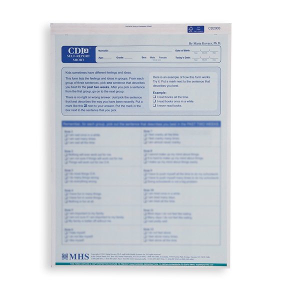 (CDI 2) Children's Depression Inventory, Second Edition
