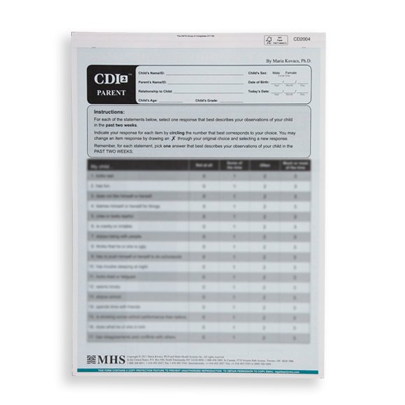 (CDI 2) Children's Depression Inventory, Second Edition