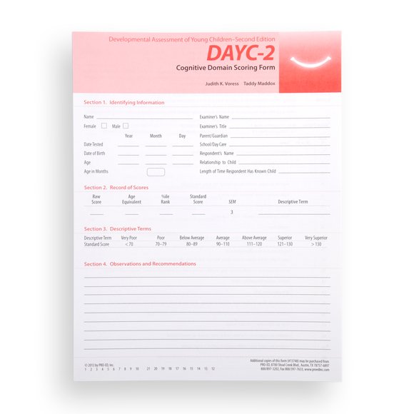 (DAYC-2) Developmental Assessment of Young Children