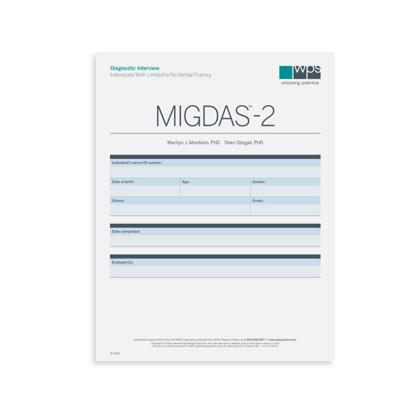 (MIGDAS-2) Diagnosing the Autism Spectrum, Second Edition