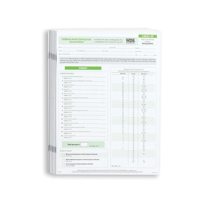 (CARS®2) Childhood Autism Rating Scale, Second Edition