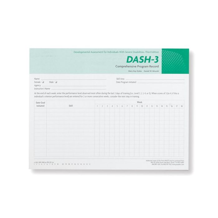 (DASH-3) Development Assessment for Severely Disabled