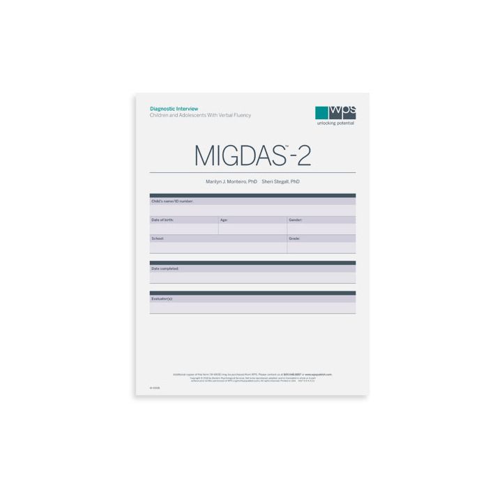 (MIGDAS-2) Diagnosing the Autism Spectrum, Second Edition