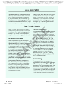 (CASL®-2) Comprehensive Assessment of Spoken Language, Second Edition