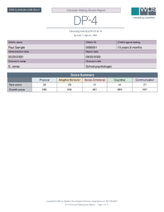 Developmental Profile 4 (DP®-4)