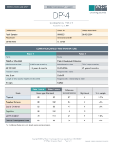 Developmental Profile 4 (DP®-4)