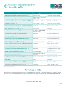 (SRS®-2) Social Responsiveness Scale™, Second Edition
