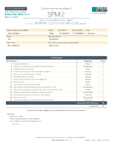 (SPM™-2) Sensory Processing Measure, Second Edition and SPM-2 Quick Tips™
